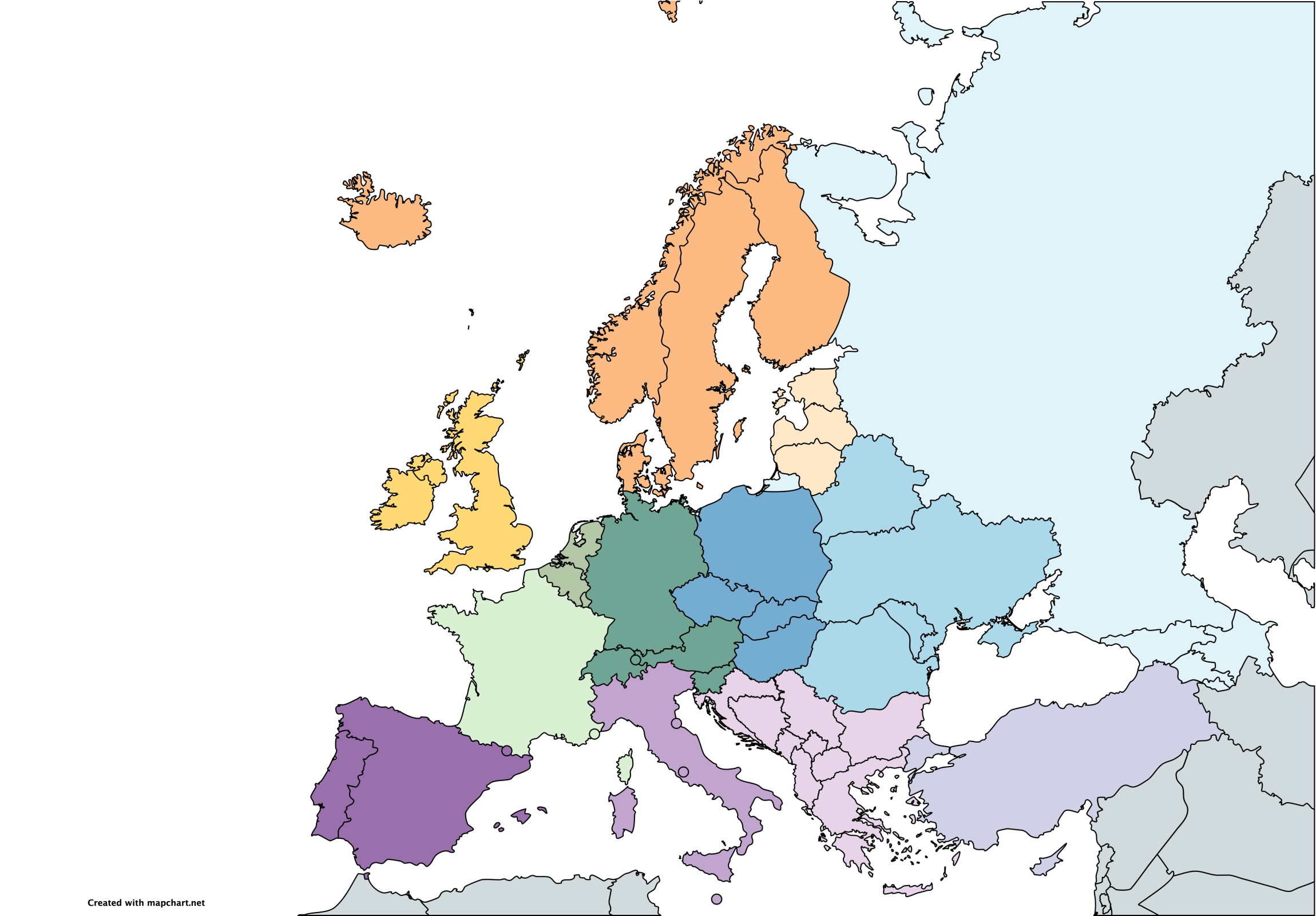 AMG Inspired TRAVEL • LIVING • DESIGN EUROPE map-no legend